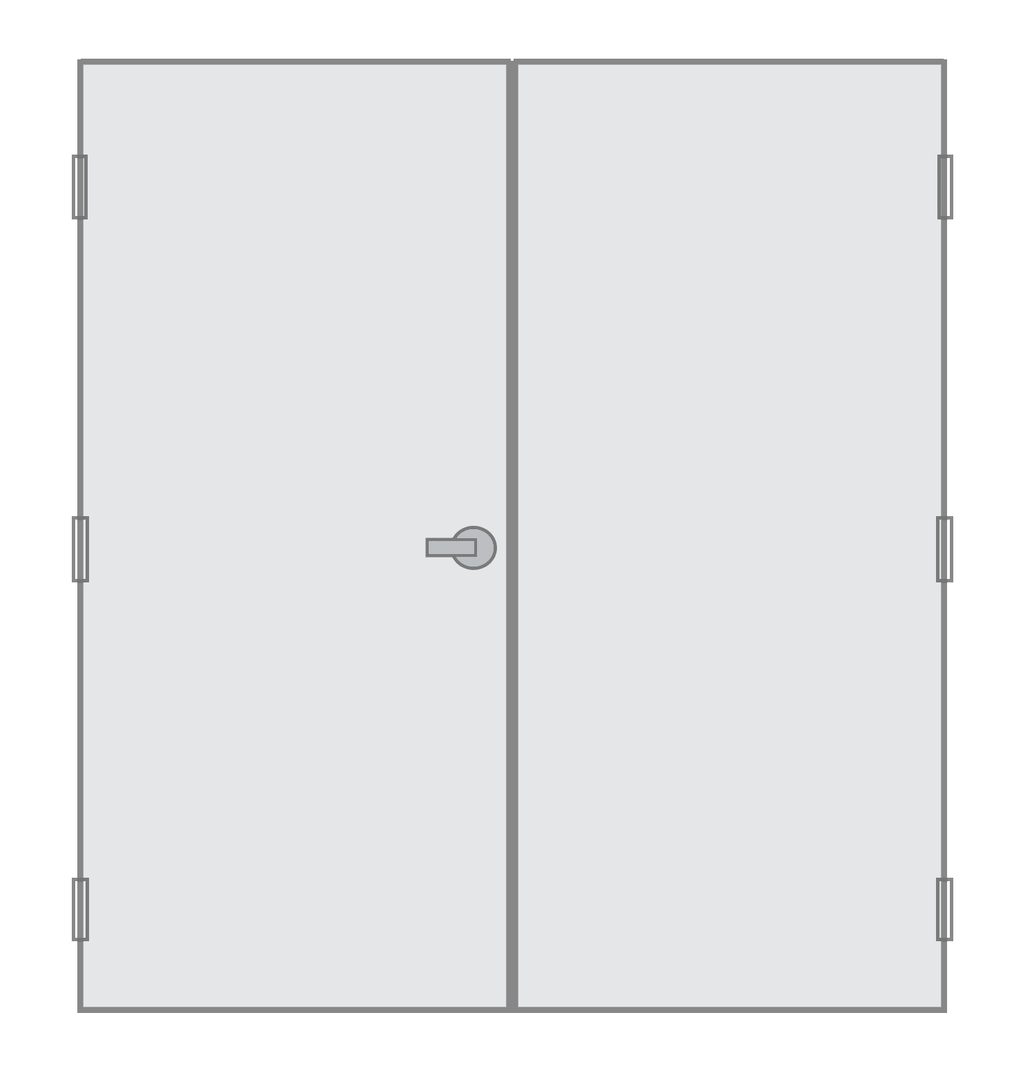 Double Commercial Metal Doors - FTO Building Specialties