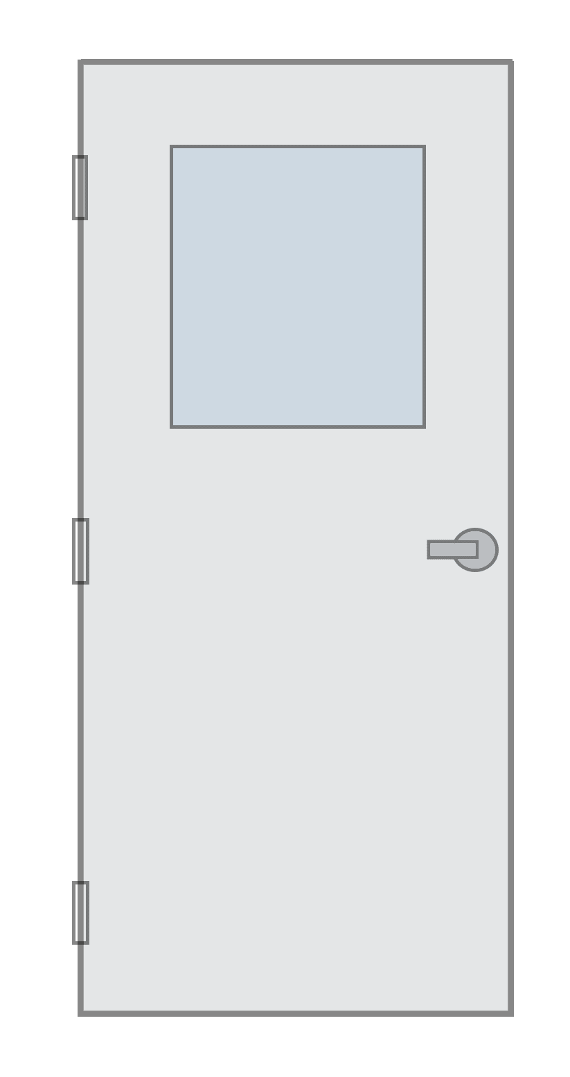 Commercial Metal Door with Glass - FTO Building Specialties