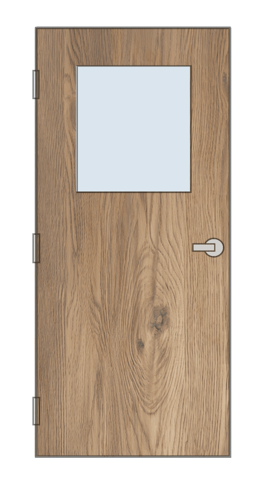 Commercial Wood Door with Glass - FTO Building Specialties