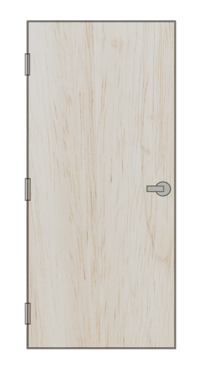 Paint Grade Commercial Wood Door - Fabricated Total Openings Building ...